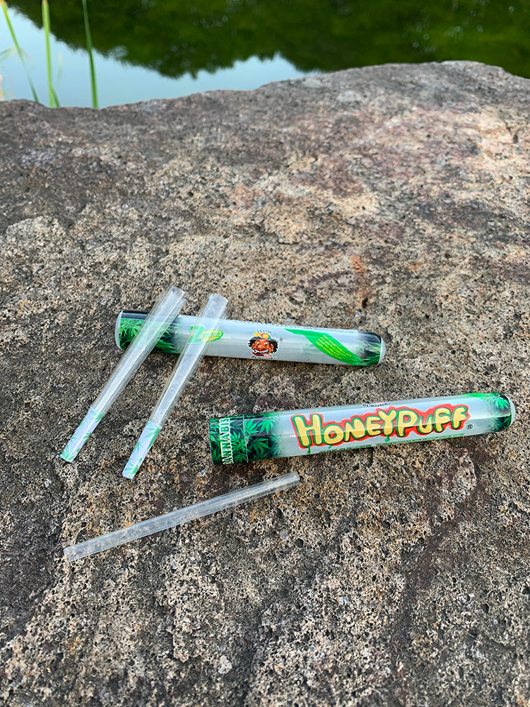 HONEYPUFF Cannabis Flavor Pre Rolled Cones, Clear Rolling Papers, 1 1/